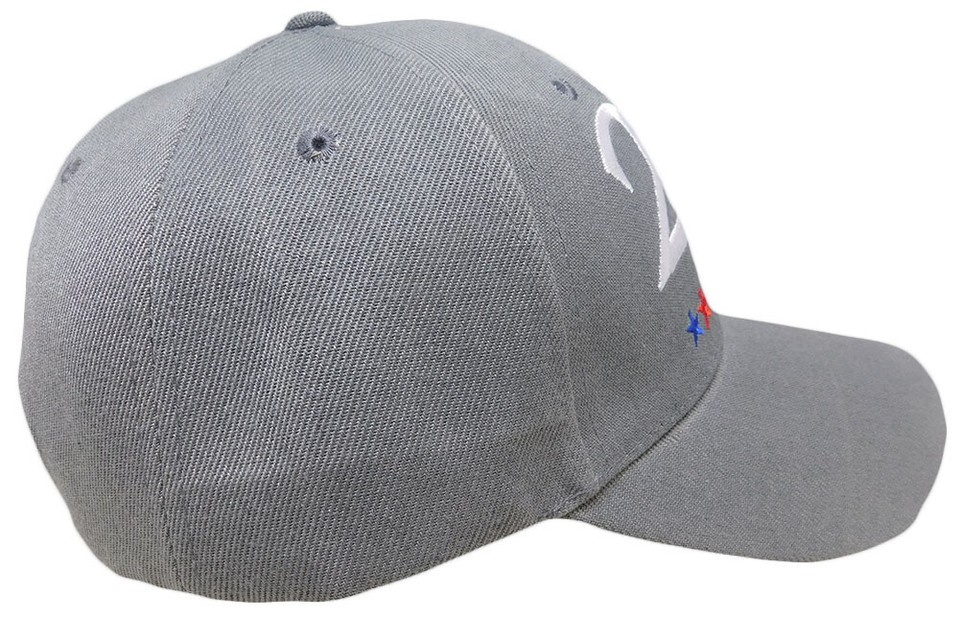 Protect The 2A 2nd Amendment 1791 USA Flag Bill Embroidered Grey Gray ...