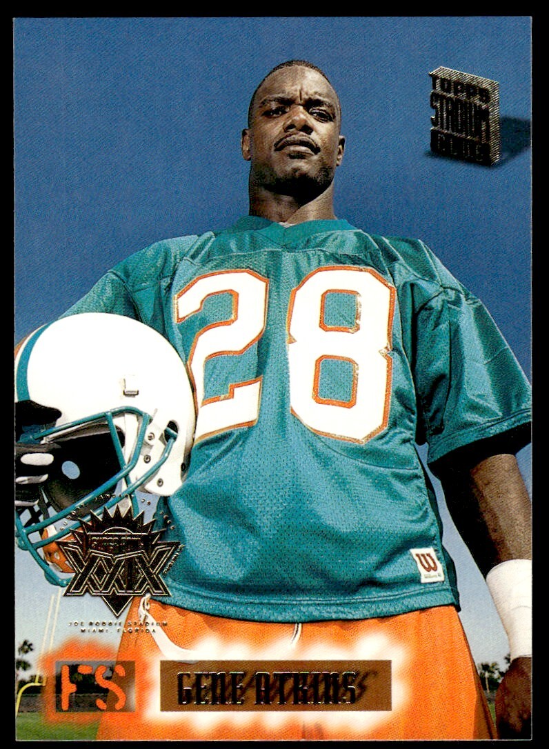 1994 STADIUM CLUB SUPER BOWL XXIX GENE ATKINS MIAMI DOLPHINS #293 | eBay
