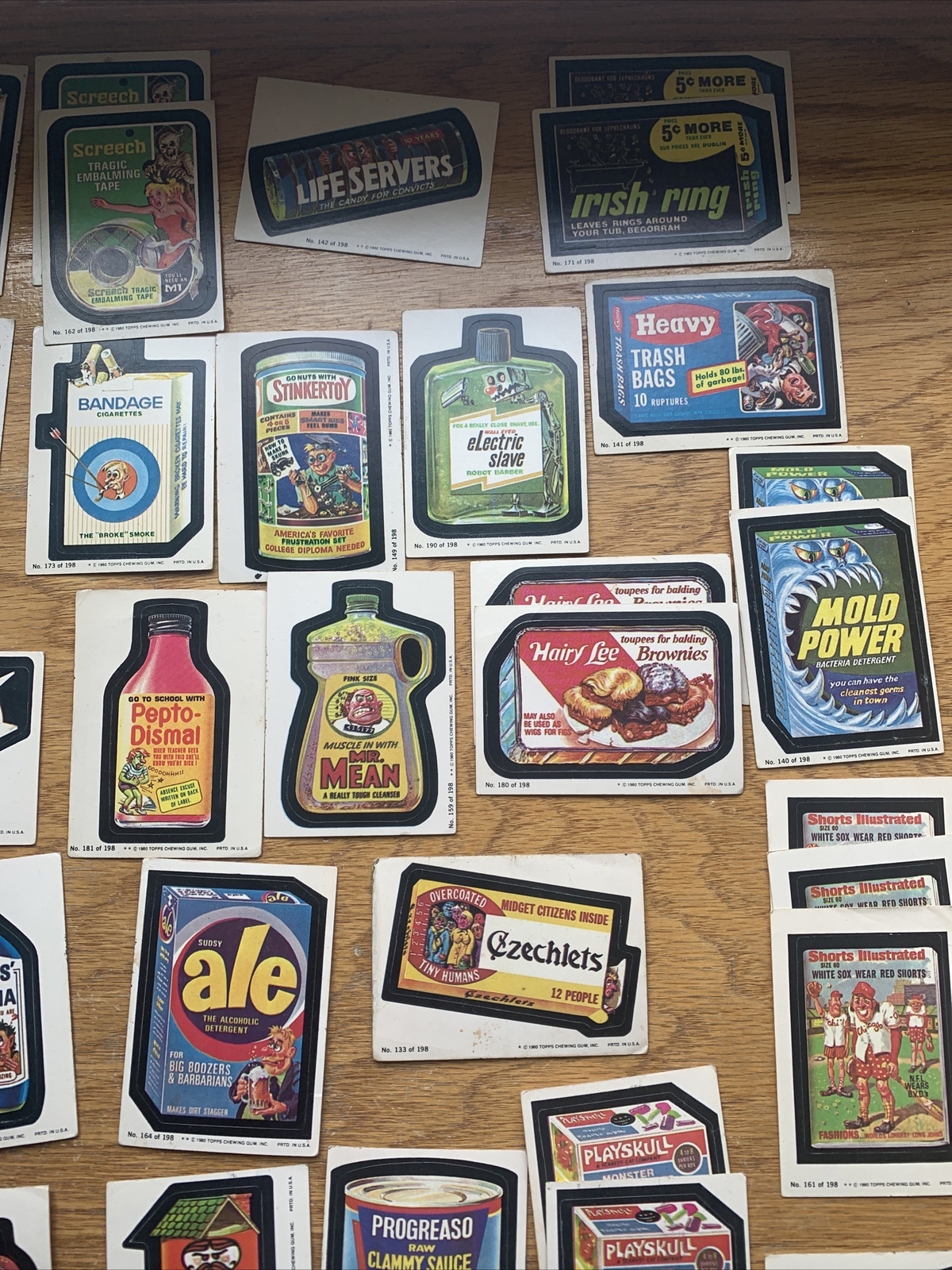 Vintage TOPPS Chewing Gum Wacky Packages Stickers Cards 1979 1980 Lot ...