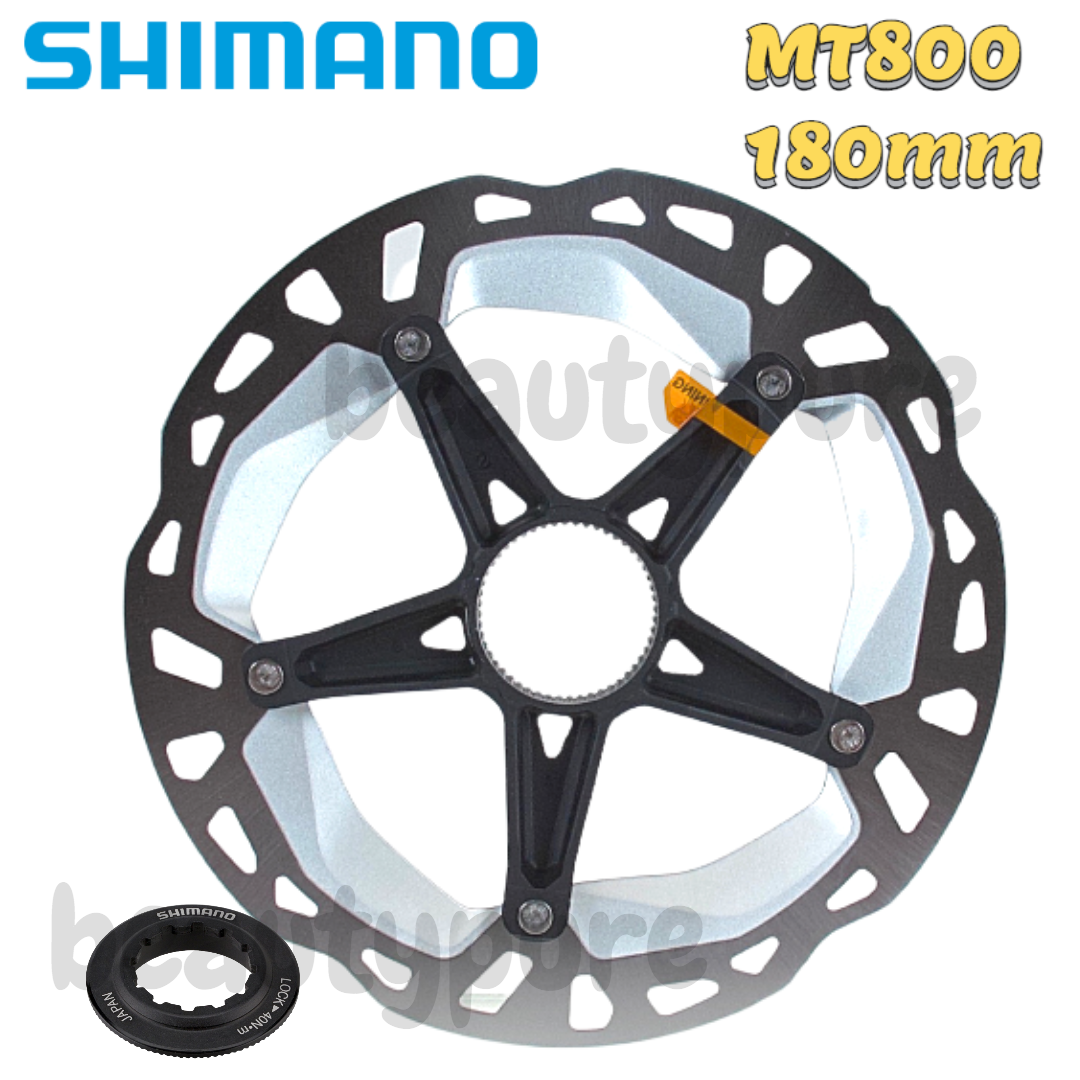 Shimano XT RT-MT800 180 mm Disc Brake Rotor Center Lock w/ lock ring ...
