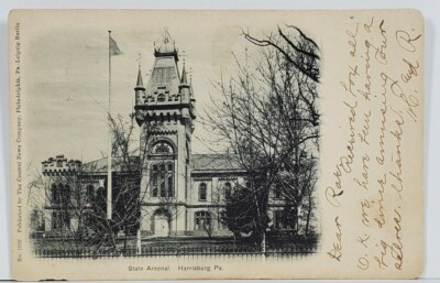 Harrisburg PA State Arsenal udb to York Postcard P19 | eBay