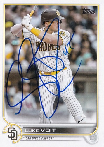LUKE VOIT SIGNED AUTO'D 2022 TOPPS UPDATE CARD #US36 YANKEES SAN DIEGO ...