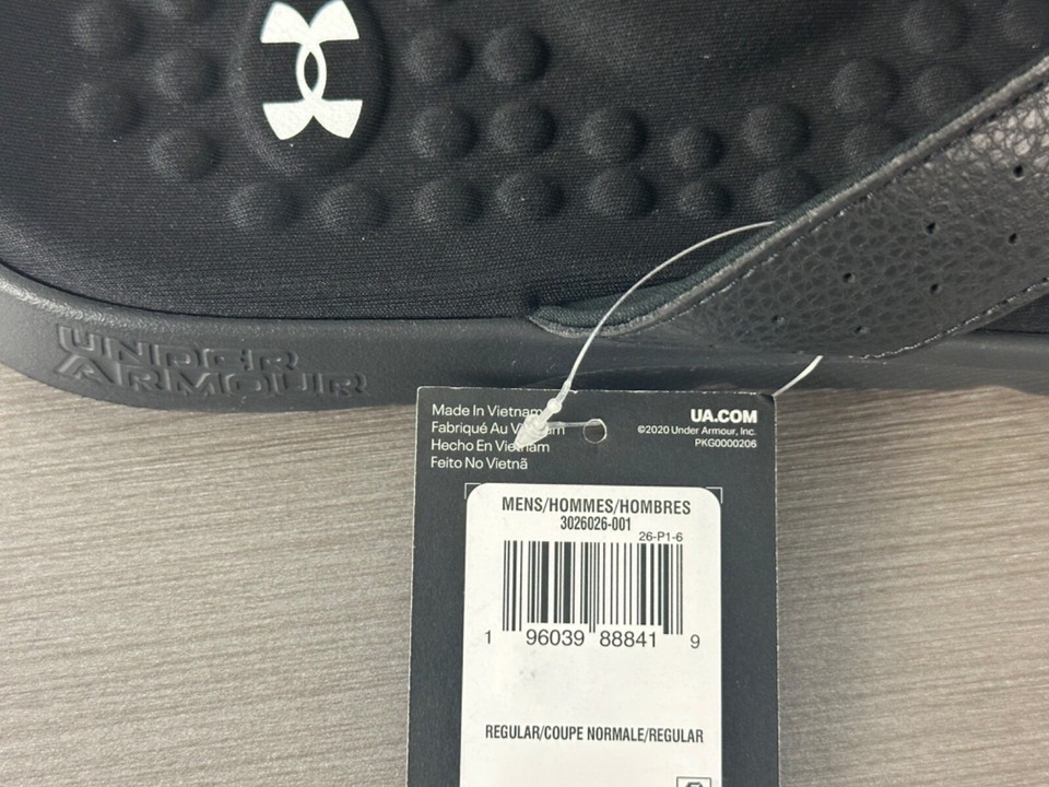 Under Armour Men's Black/White Ignite Pro Sandals Size 11 New With Tag ...