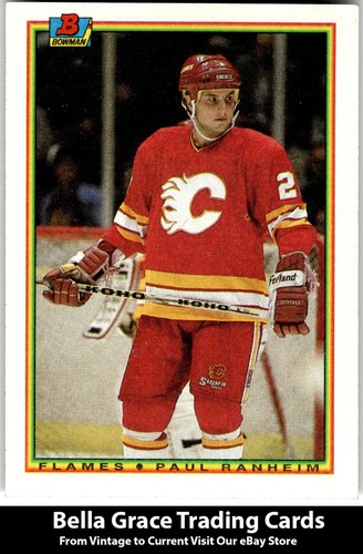 1990-91 Bowman Paul Ranheim #100 Calgary Flames Rookie NHL Hockey | eBay