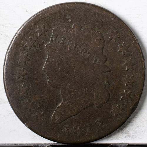 1812 Classic Head Large Cent Good+ Small Date, light ding, scratches ...
