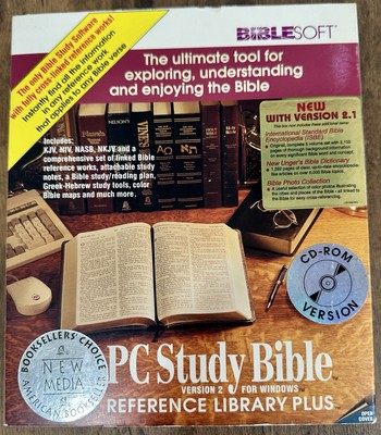 BibleSoft PC Study Bible version 2 for windows library CD-ROM version ...