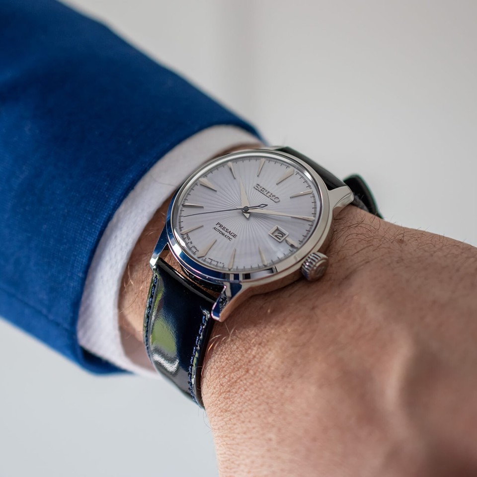 SEIKO Presage SRPB43J1 Cocktail Time Automatic Ice Blue Dial JAPAN MADE ...