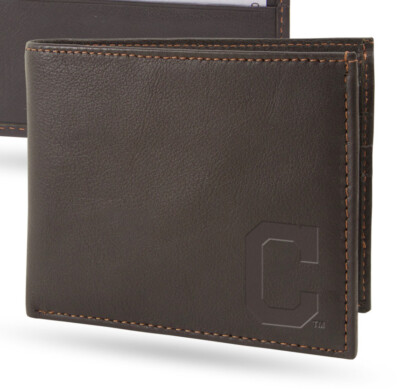 Cleveland Indians Baseball Sparo Wallet Lic MLB BI-Fold Leather ...