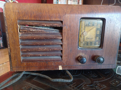 Vintage Sentinel Tube Radio Wooden - WORKS (See Video) | eBay