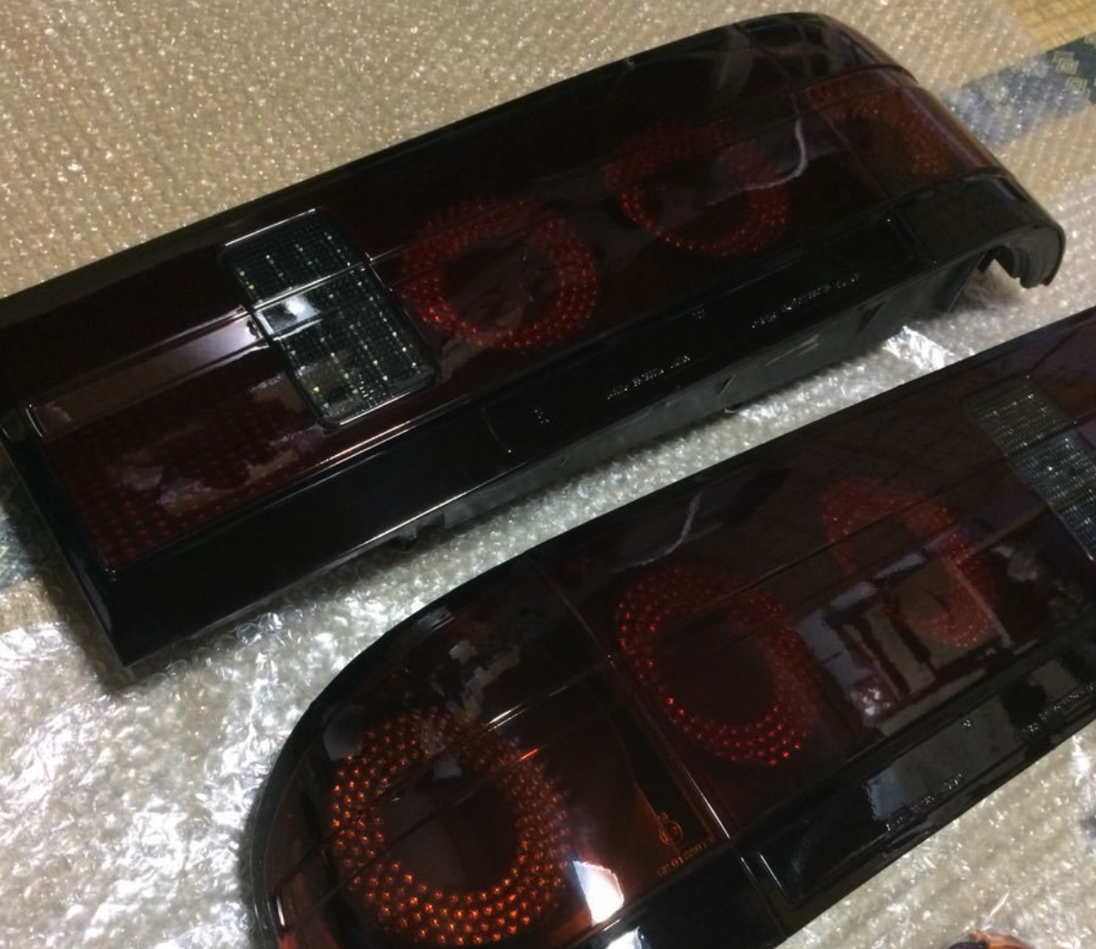 86-91 MAZDA RX7 FC LED SMOKED BRAKE REVERSE SIGNAL TAIL LIGHT ASSY ...