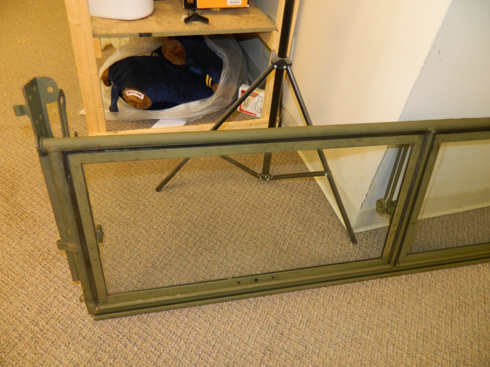 RARE NOS 1950's Army Military Windshield Window PPG Glass Ainsworth MFG ...