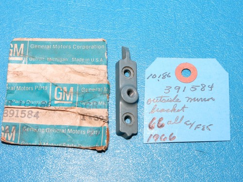NOS GM 1966 Oldsmobile Delta 88 98 Starfire Outside Mirror Bracket ...