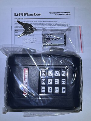 Liftmaster KPW5 Security+ 2.0 5 Codes Wireless Keypad Gate Door Opener ...