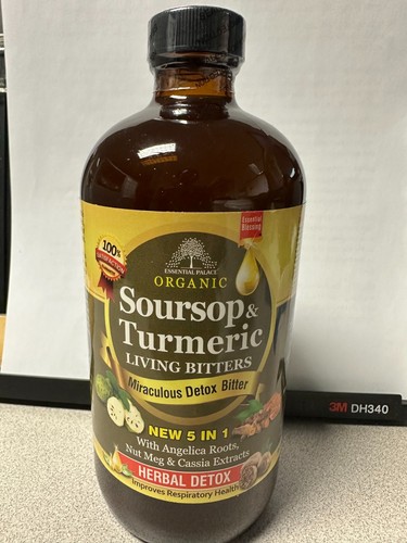 Soursop & Turmeric Detox Living Bitters Organic 5 In 1 Herbal Tonic ...