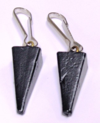 BLACK Rubber Coated Lead Weights - PAIR -Pyramid with clips (in USA) | eBay