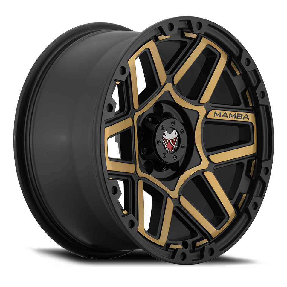 (1) 20x9 -12 Mamba M23 6x139.7 Matte Black W/ Bronze Face Wheel | eBay