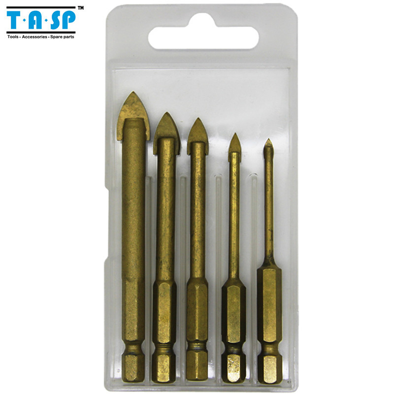 Tungsten Carbide TCT Glass Drill Bits Set Titanium Coated Power Tools ...