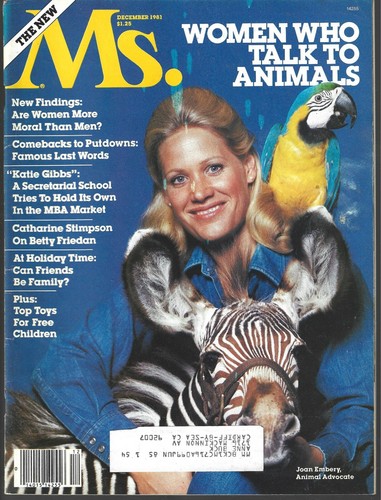 MS. MAGAZINE DECEMBER 1981 (VG) JOAN EMBERY ANIMAL ADVICATE | eBay