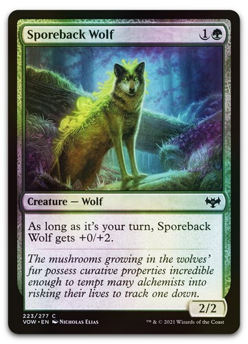 Sporeback Wolf #223 (Foil) (NM) Crimson Vow VOW Magic MTG | eBay