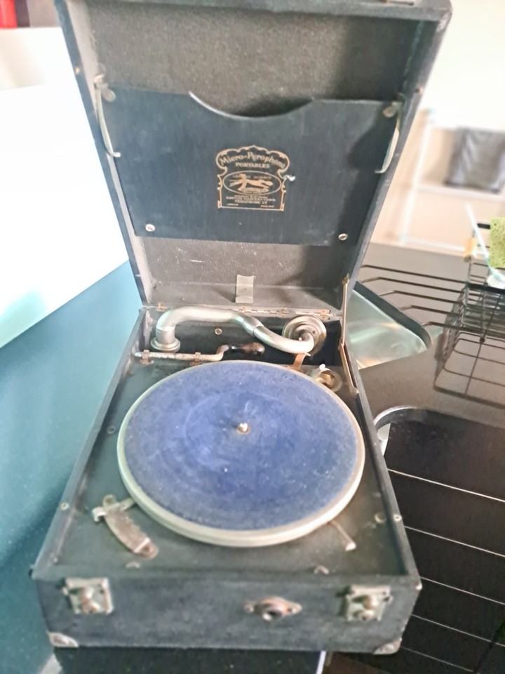 Vintage Wind Up Mirco Perophone Portables Record Player | eBay UK