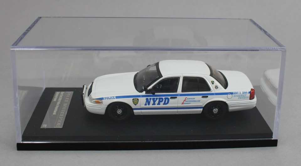 1:64 *ROLLIN DIECAST* NYPD FORD CROWN VICTORIA *SLICK TOP POLICE CAR ...