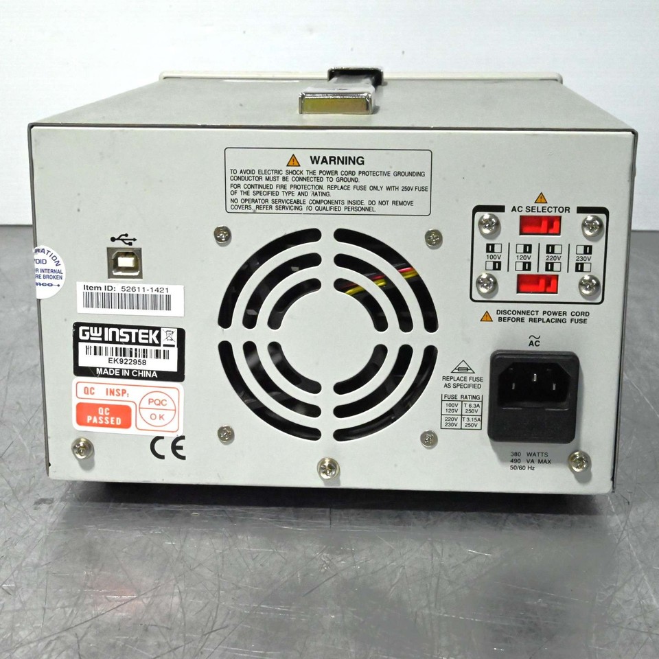 GW Instek GPD-3303S Tri-Output DC Power Supply 30V/3A x 2, 2.5V/3.3V/5V ...