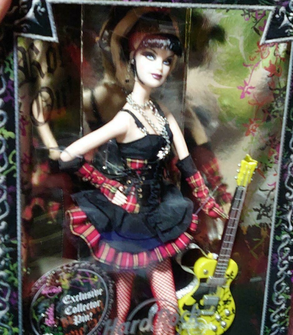 Mattel Barbie Hard Rock CAFE as a Goth Punk GOLD LABEL BARBIE COLLECTOR ...