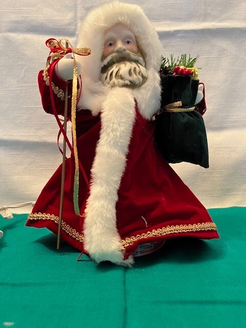 Vintage Santa Tree Topper Vintage Christmas Decorations | Decorative