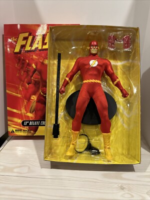 The Flash DC Direct 13" Deluxe Collector Figure Poseable 1:6 Scale EUC ...