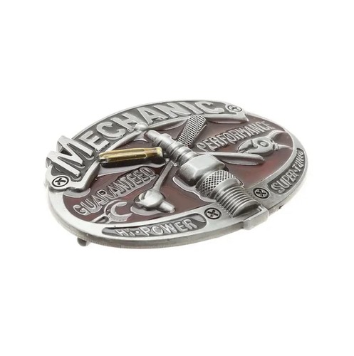 Mechanic Tools Belt Buckle Enameled, Embossed Metal Design | eBay