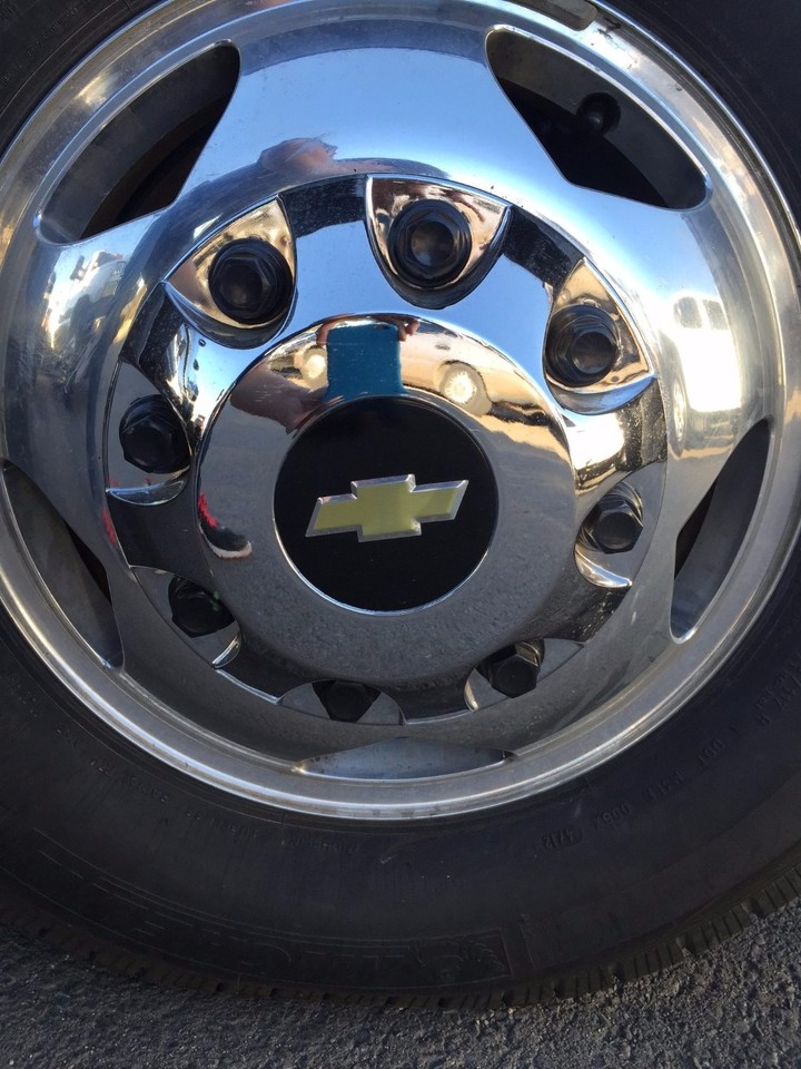 GM Chevy 3500HD 17" Stainless Steel Dually Wheel Simulator Set for 2011 ...