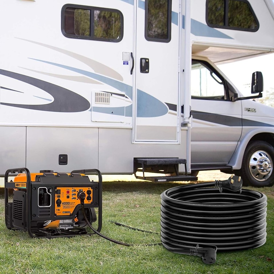 30 Amp 25/50/100 FT RV Extension Cord Waterproof Outdoor Power Cord STW ...