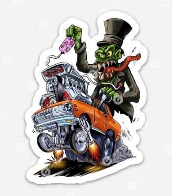 Chevy MAGNET - Chevrolet American Muscle Vinyl Rat Hot Rod Ratfink ...
