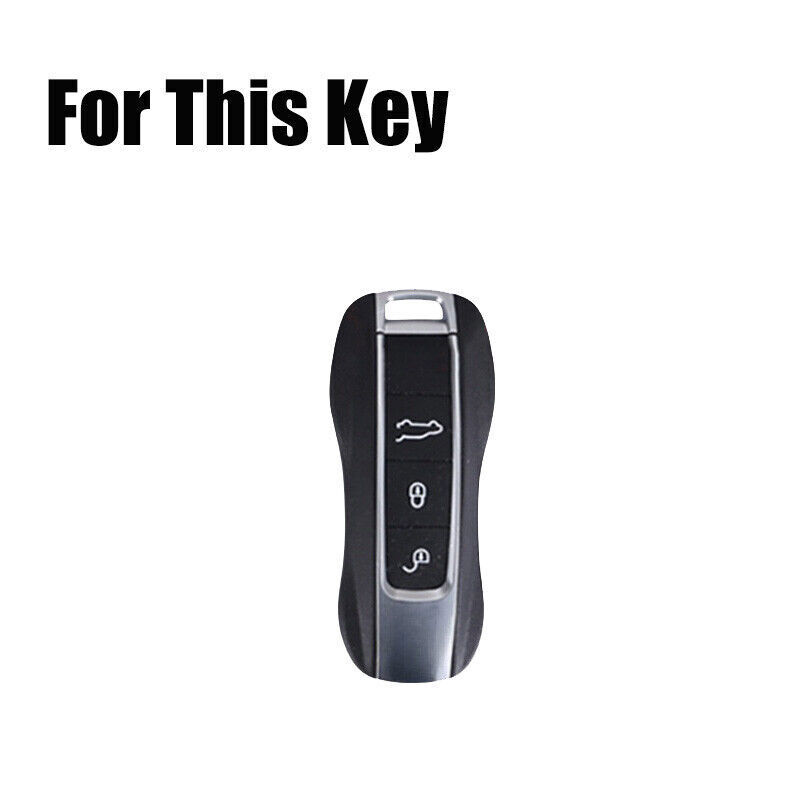 Genuine Leather Key Fob Case Cover For Porsche Cayenne Taycan Panamera ...