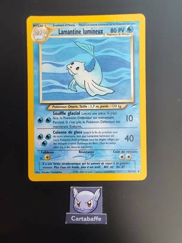 Carte Pokémon Lamantine Lumineux 45/105 Unco Neo Destiny Wizards | eBay