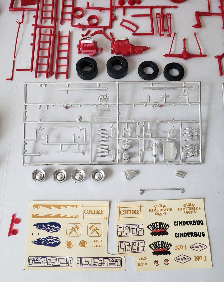 HUGE LOT! (6) '69 AMT 🔥 FIREBUG FIRE TRUCK MODEL KIT Hotrod Show Car ...