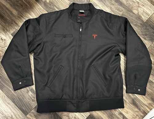 Tesla Motors Official Employee Customer Jacket Mens XL Black Soft Shell ...