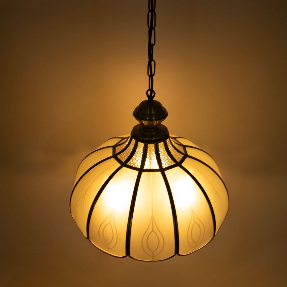 Gold Round Ceiling Light Fixture, Glass Chandelier, Vintage Chandelier ...