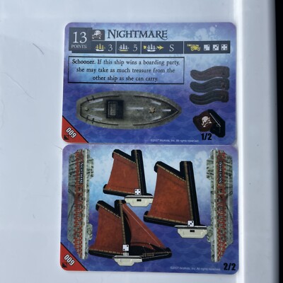 Nightmare 009 Csg Pirate Oceans Edge Wizkids New Unpunched | eBay