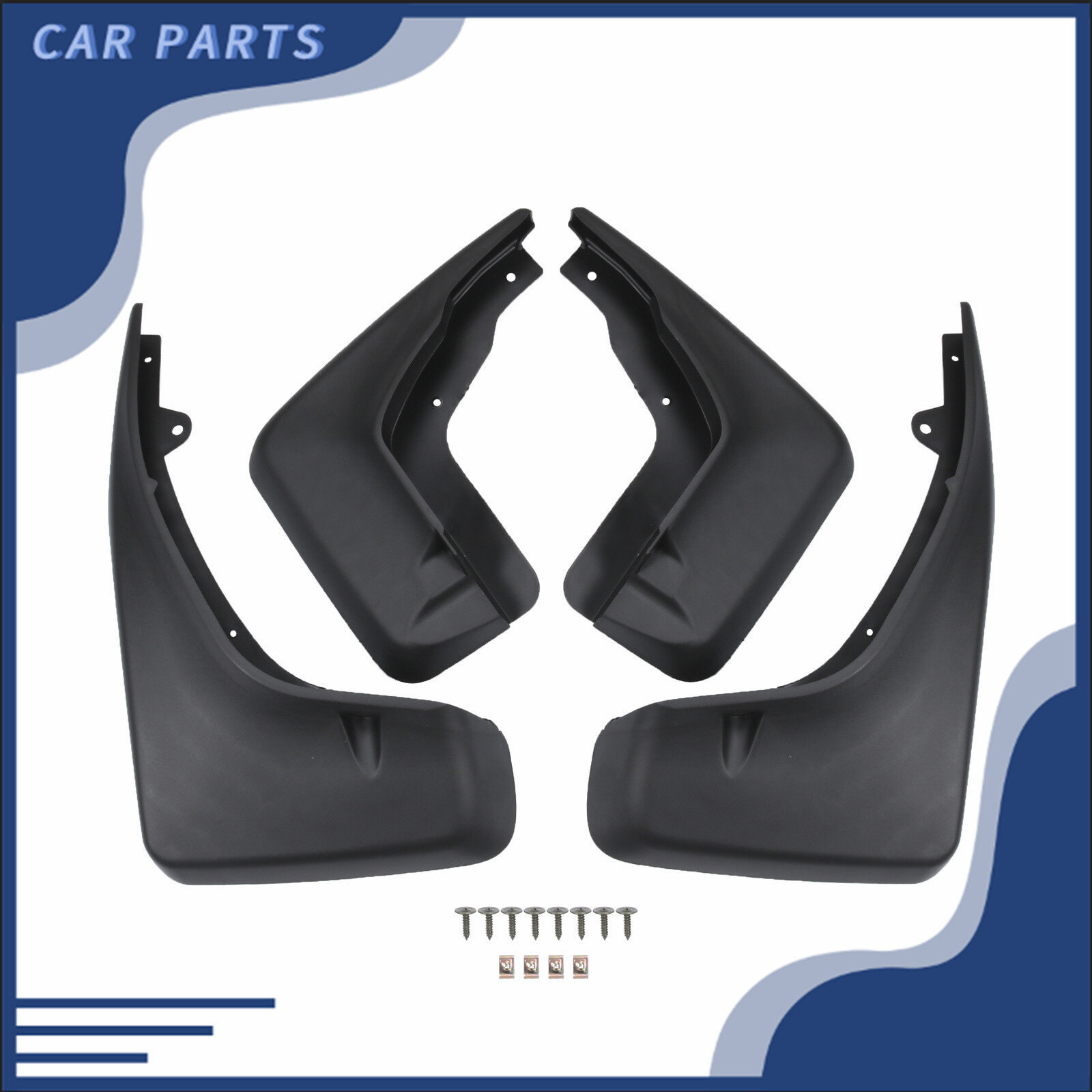 Front & Rear Mudflap Set Mud Flaps LR003322 LR003324 FOR LAND ROVER ...