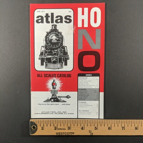 Vintage Atlas Catalog Jan 1977 Model Train Railroading Brochure HO N O ...