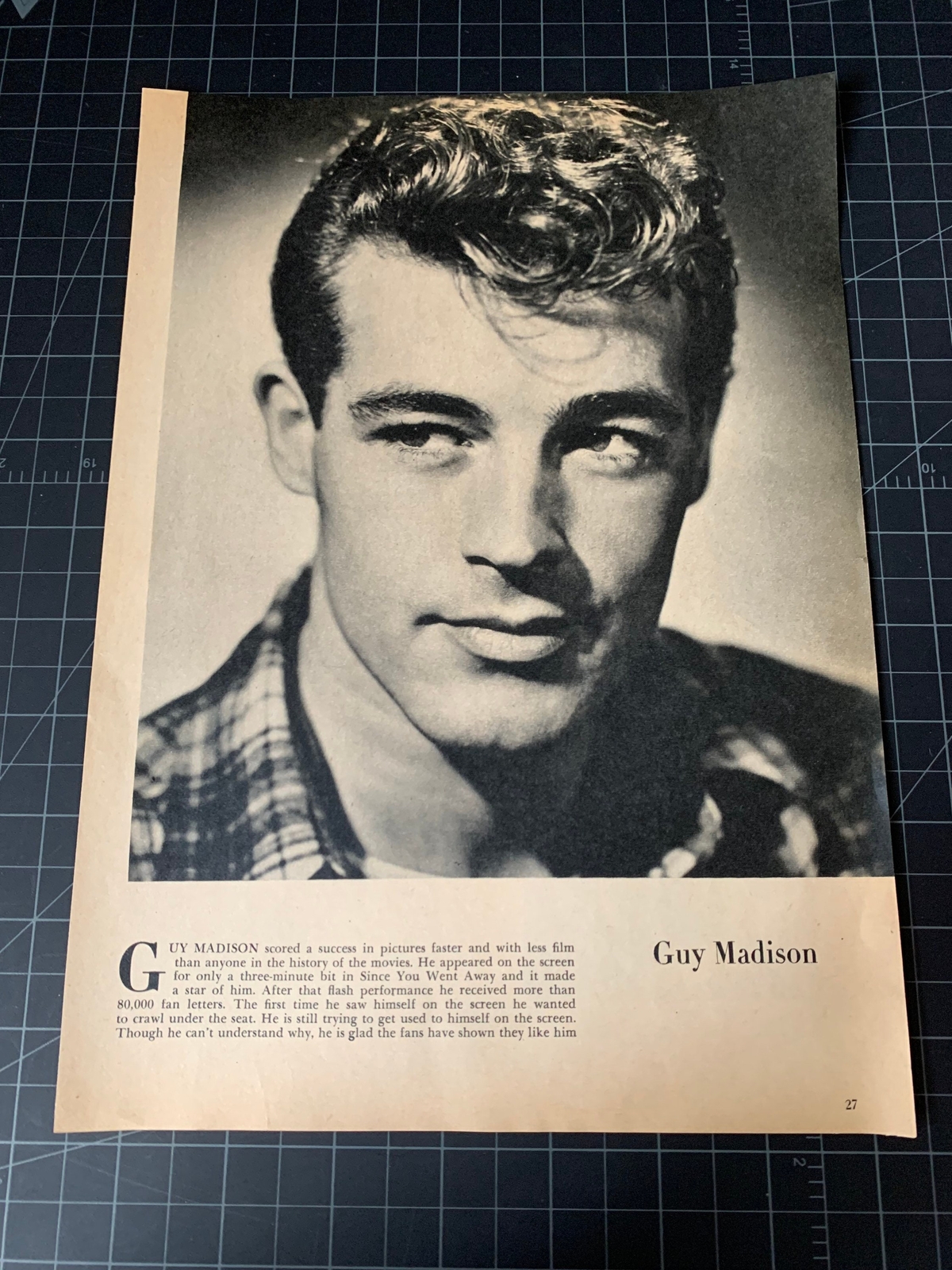 Vintage 1940s Guy Madison Portrait | eBay