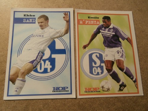 M'PENZA, SAND, MOLLER (SCHALKE 04), 3 RARE ROOKIE CARDS KOP FOOTBALL ...