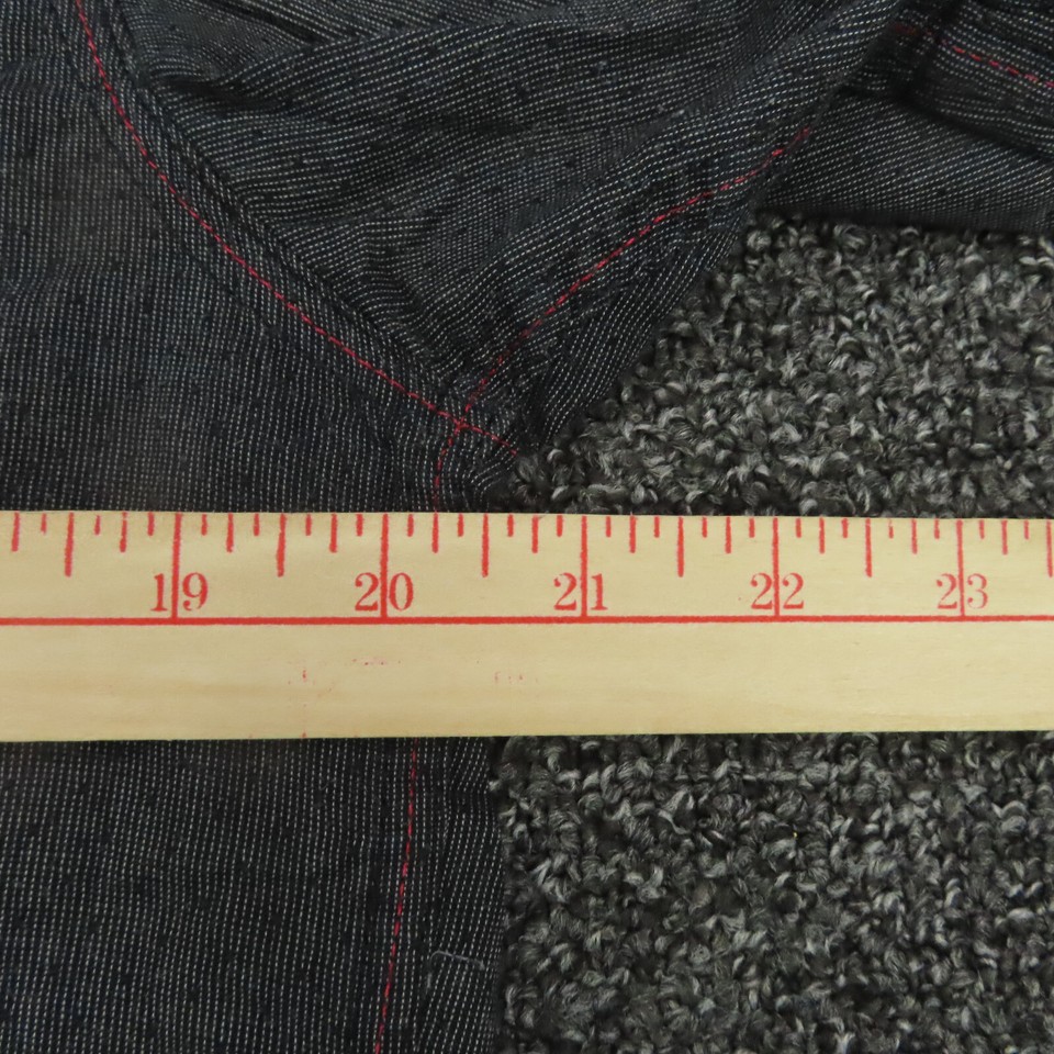 Burnside Shirt Adult Medium Gray Snap Button Up Short Sleeve Casual Mens | eBay