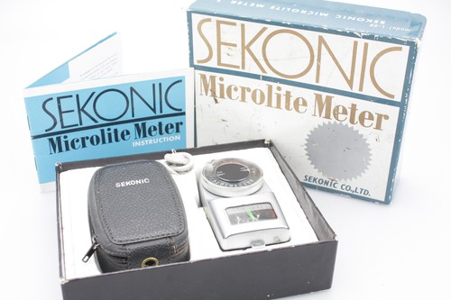 Early boxed Sekonic MICROLITE L-88 Light Exposure Meter, Case ...