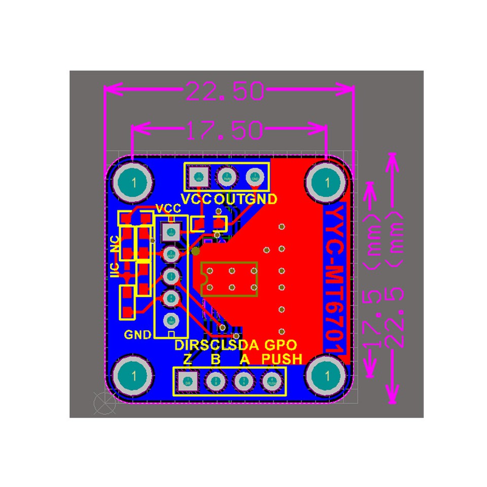 MT6701 Magnetic Encoder ABZ Mode Magnetic Induction Angle Measure ...