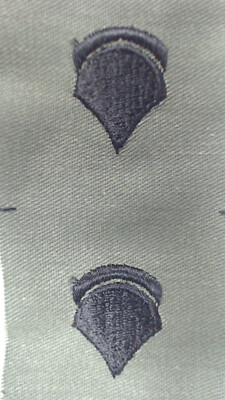 US ARMY SPEC 5 SPECIALIST 5 RANK BLACK ON OD CLOTH VIETNAM ERA -ONE (1 ...