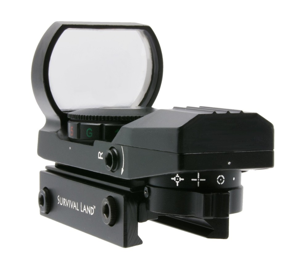 Survival Land Reflex Sight with 4 Selectable Red or Green Patterns | eBay