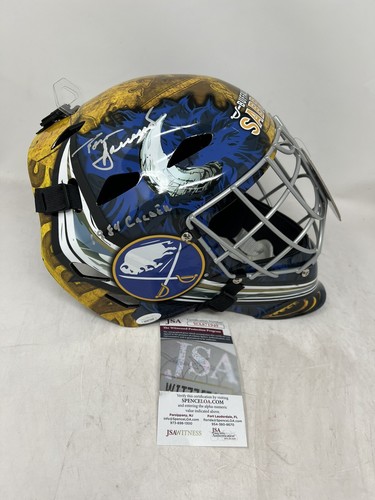 TOM BARRASSO Buffalo Sabres SIGNED Full Size Goalie Mask JSA COA ...