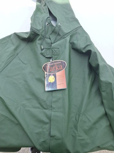 Vintage Pro Rainer NEW WITH TAGS Green Rain Jacket With Hood | eBay